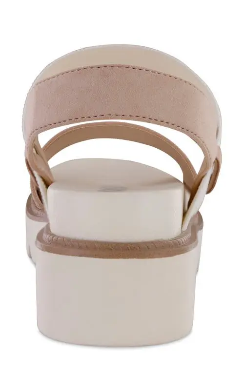 Mia Jene Platform Wedge Sandal - Blush