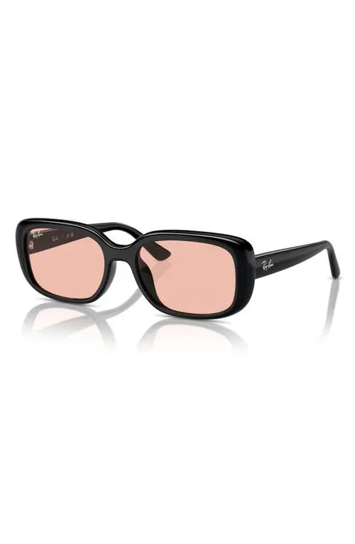 Ray-ban 56mm Pillow Rectangular Sunglasses - Black