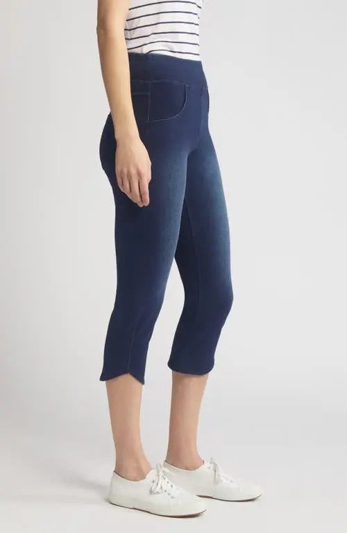 Hue Game Changing Crop Leggings - Dark Rinse