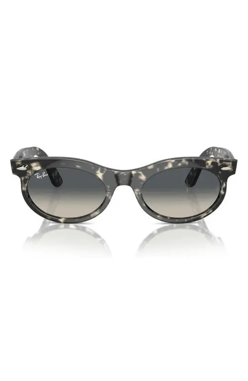 Ray-ban Wayfarer Oval Sunglasses - Gunmetal Tort