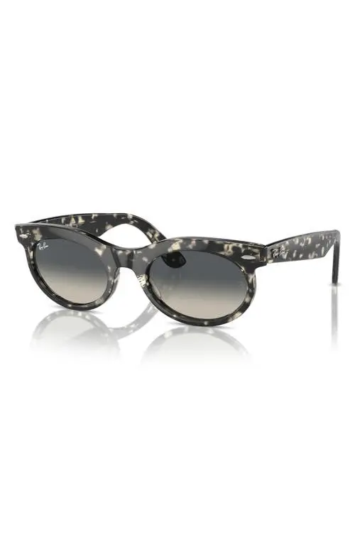 Ray-ban Wayfarer Oval Sunglasses - Gunmetal Tort