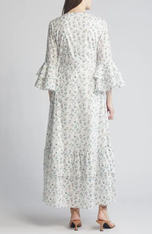 liberty of london maxi dress Liberty Jude's Floral Silk Gala Maxi Dress