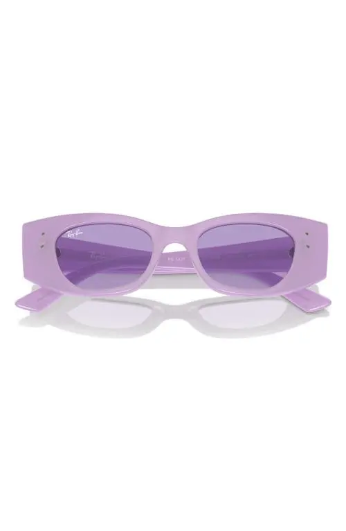 Ray-ban Kat 49mm Rectangular Sunglasses - Violet