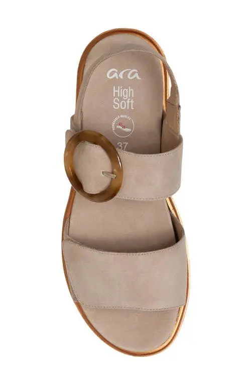 ARA Bridgeport Slingback Platform Wedge Sandal