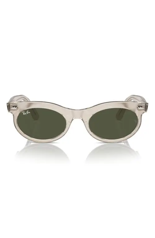 Ray-ban Wayfarer Oval Sunglasses - Waves Grey/green