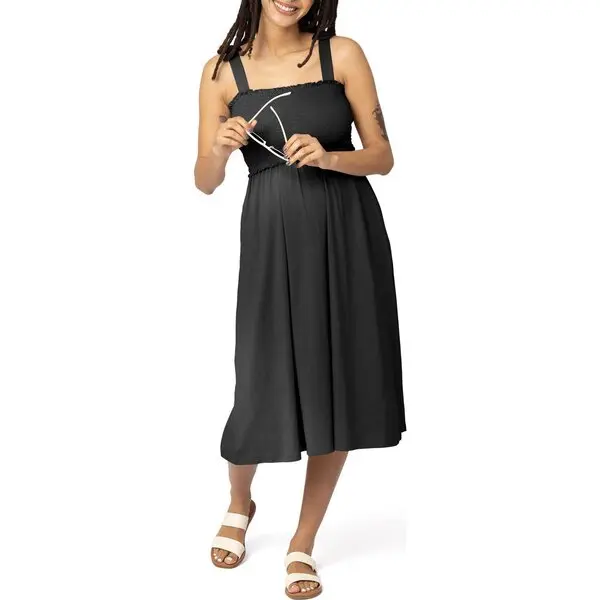 navy blue bridesmaid dresses satin The Maternity Sloane Dress
