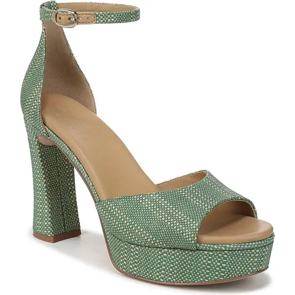 27 EDIT NATURALIZER Delphie Platform Sandals - Green Multi