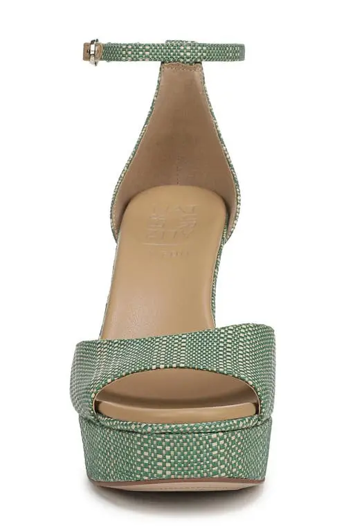 27 EDIT NATURALIZER Delphie Ankle Strap Platform Sandal - Green Multi