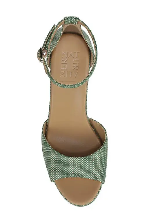 27 EDIT NATURALIZER Delphie Ankle Strap Platform Sandal - Green Multi