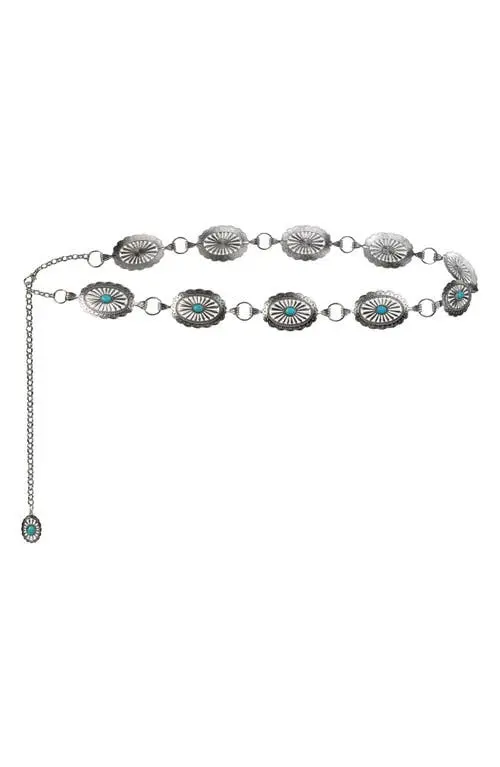 PETIT MOMENTS Concho Chain Belt - Silver