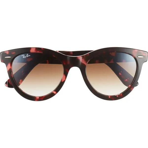 Ray-ban Wayfarer 51mm Oval Sunglasses - Havana Pink