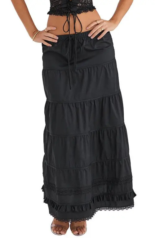 MISTRESS ROCKS Tiered Maxi Skirt