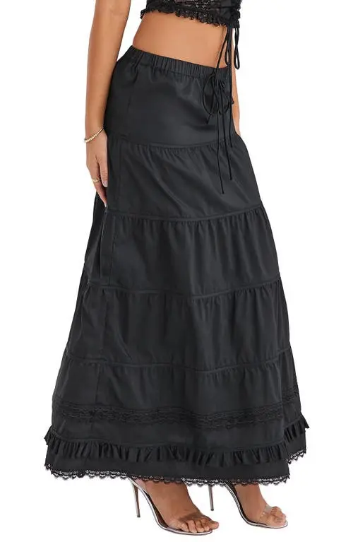 MISTRESS ROCKS Tiered Maxi Skirt