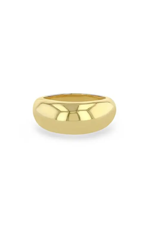 Zoe Chicco Medium Aura Ring - Yellow Gold