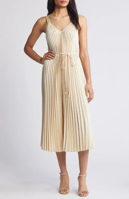 white christmas dresses Keri Modest Midi in Champagne Small main image 0