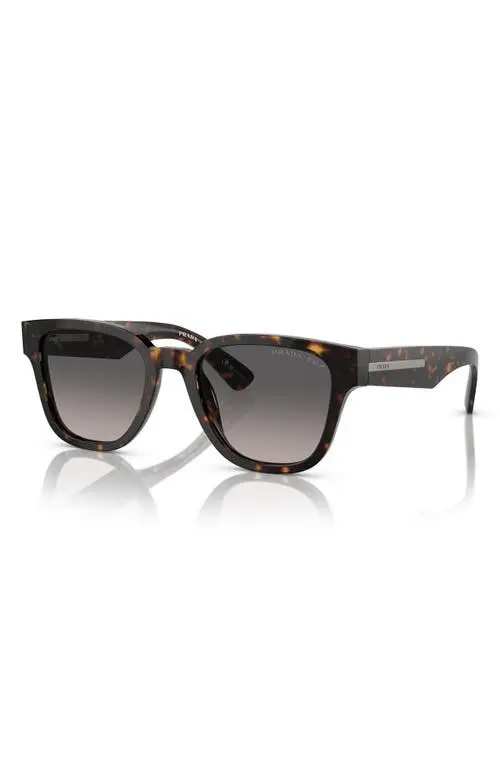 Prada 52mm Polarized Square Sunglasses