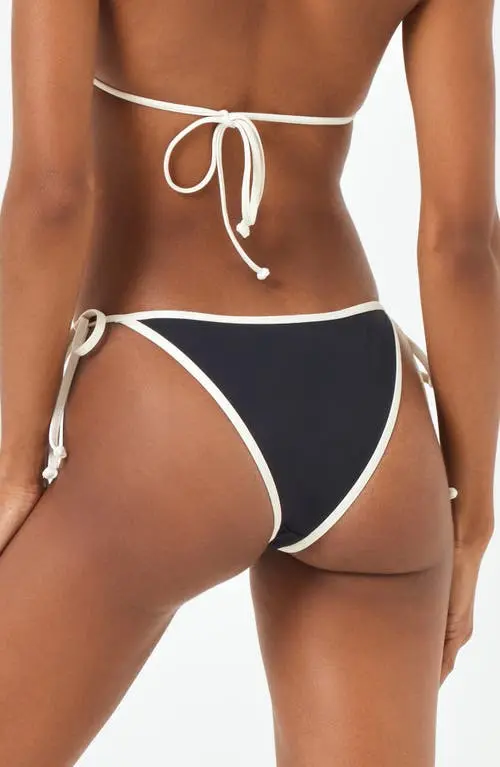 L*Space Levy Classic Bikini Bottoms - Black/cream