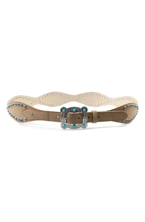 PETIT MOMENTS Gallup Studded Belt - Beige