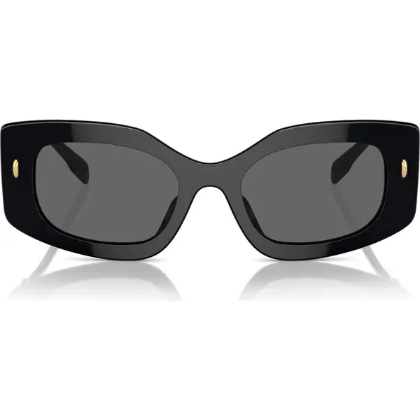 Tory Burch 50mm Irregular Sunglasses - Black