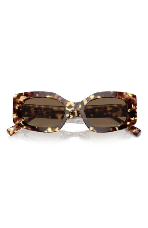 Tory Burch 50mm Irregular Sunglasses - Tortoise