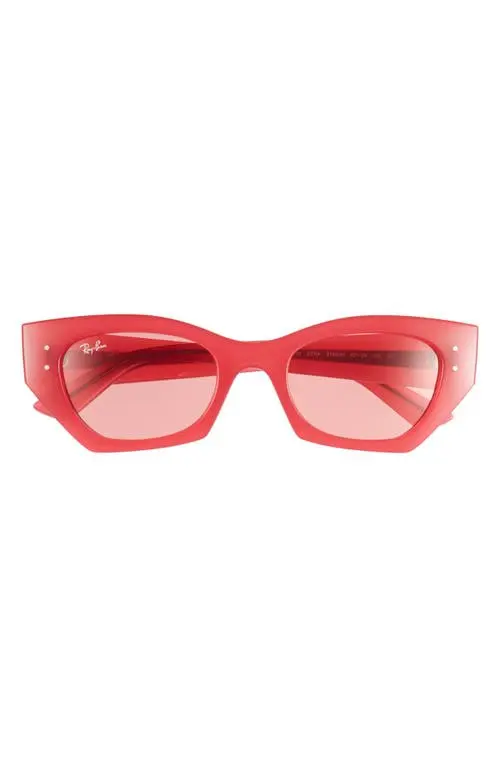 Ray-ban Zena 52mm Geometric Sunglasses - Pink