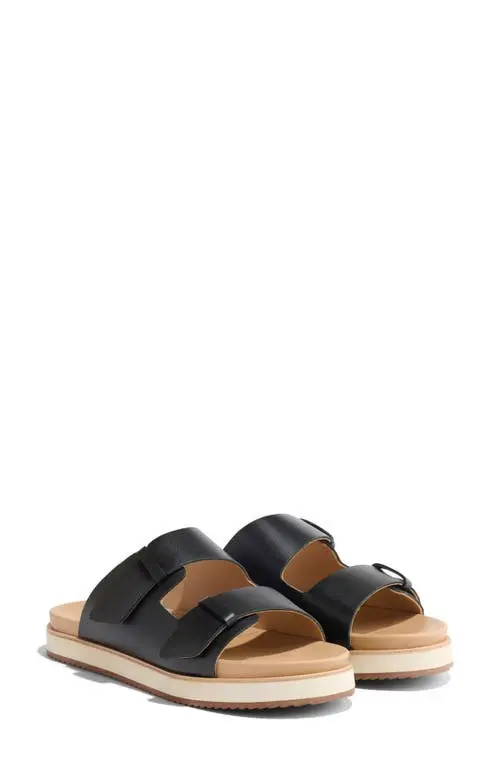 Nisolo Ella Go-to Platform Slide Sandal - Black