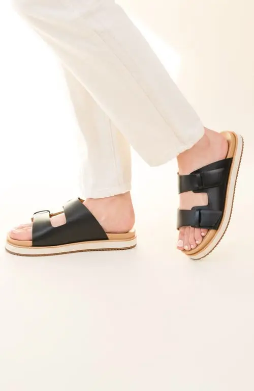 Nisolo Ella Go-to Platform Slide Sandal - Black