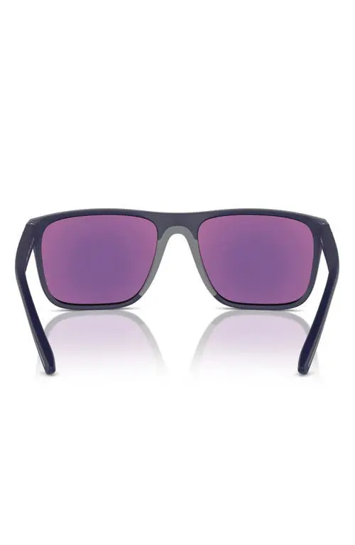 SCUDERIA FERRARI 59mm Square Sunglasses - Blue