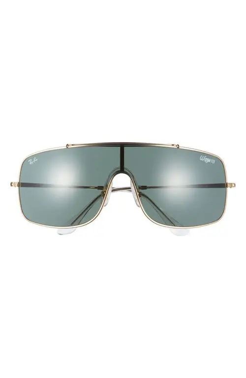 Ray-ban Wings Iii 36mm Square Sunglasses - Gold Flash