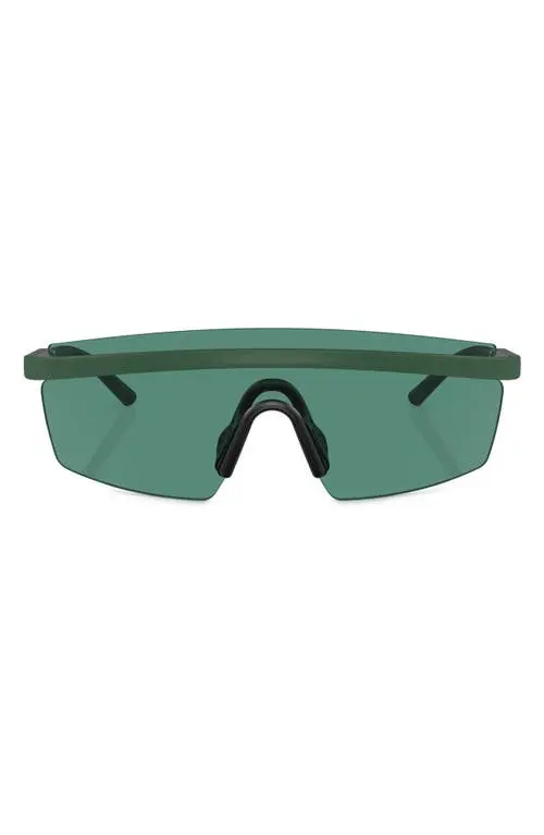 Oliver Spencer Roger Federer Shield Sunglasses - Matte Green