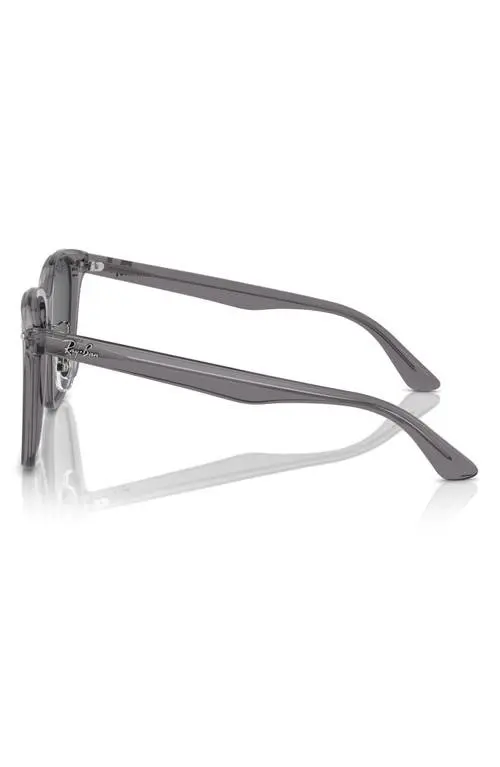 Ray-ban Slim Square 57mm Sunglasses - Transparent Grey