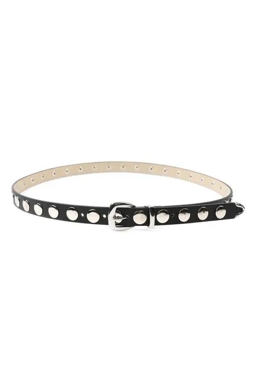 PETIT MOMENTS Disc Stud Belt - Black/ Silver