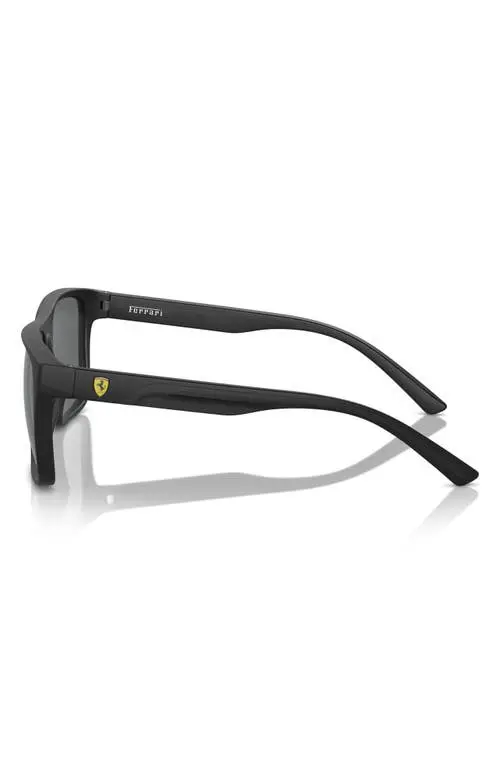 SCUDERIA FERRARI 59mm Square Sunglasses - Matte Black