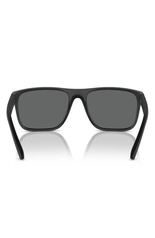 SCUDERIA FERRARI 59mm Square Sunglasses - Matte Black