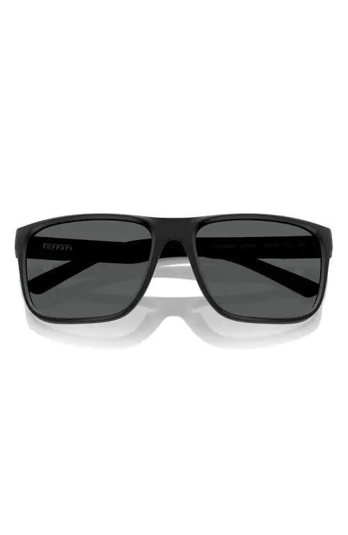 SCUDERIA FERRARI 59mm Square Sunglasses - Matte Black