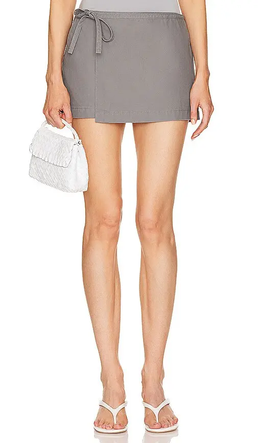 HELSA Workwear Apron Mini Skirt - Dark Grey