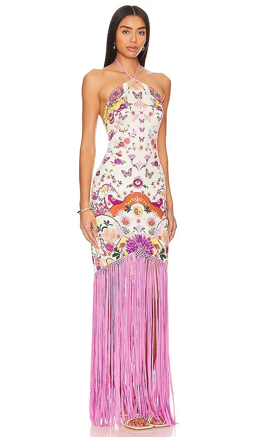 Agua Bendita X Aliss Maxi Dress In Ivory