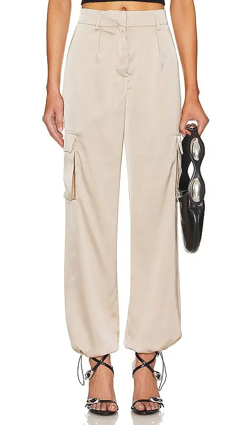 Superdown Seleste Drawstring Jogger Pant - Taupe