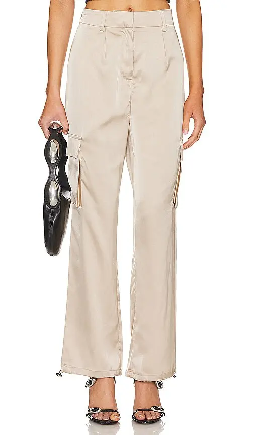 Superdown Seleste Drawstring Jogger Pant - Taupe