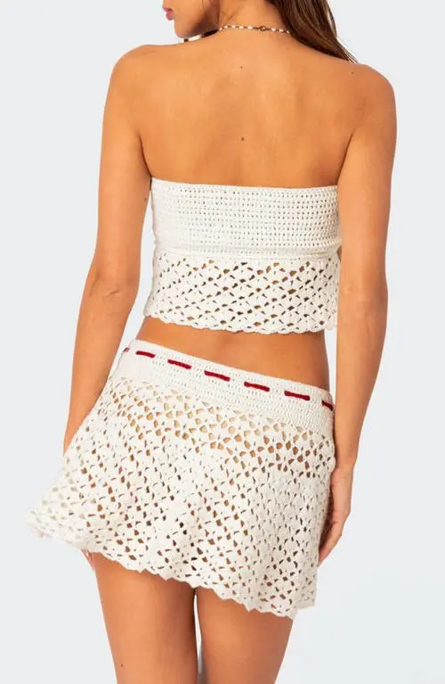 EDIKTED Jaslene Crochet Top