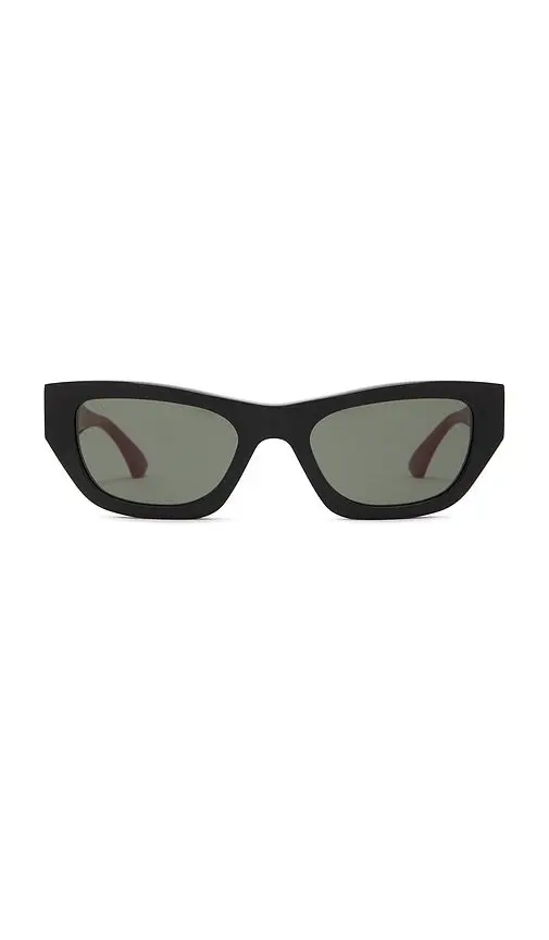 Gucci Cat Eye Sunglasses - Black  Green  & Grey