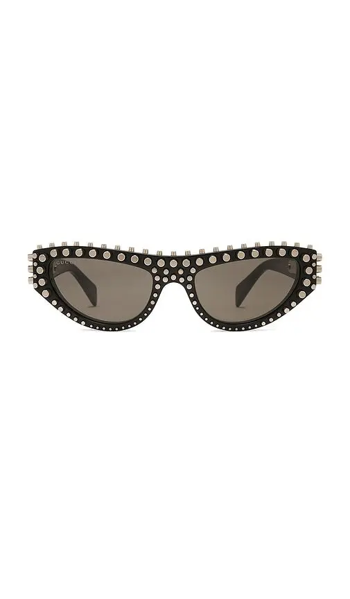 Gucci Cat Eye Sunglasses - Black & Grey