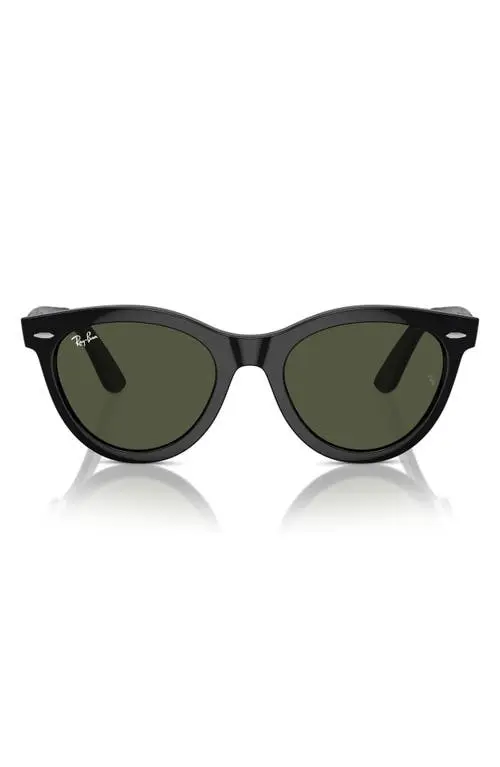 Ray-ban Wayfarer Oval Sunglasses - Black