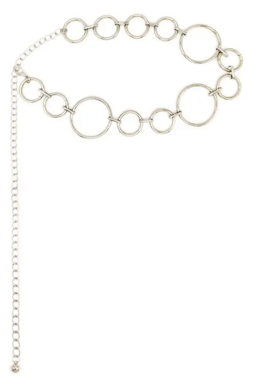 PETIT MOMENTS Circle Chain Belt - Silver