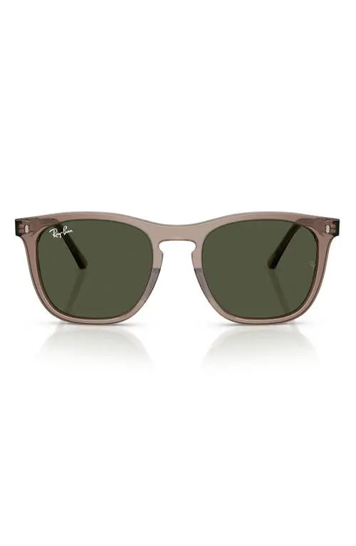 Ray-ban 53mm Square Sunglasses - Light Brown/green