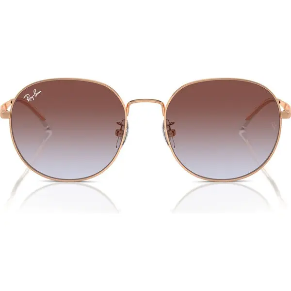 Ray-ban 57mm Phantos Round Sunglasses - Rose Gold