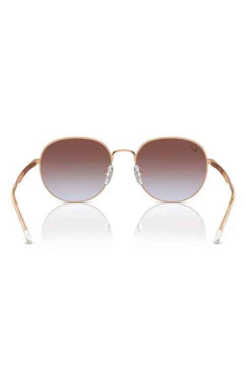 Ray-ban 57mm Phantos Round Sunglasses - Rose Gold