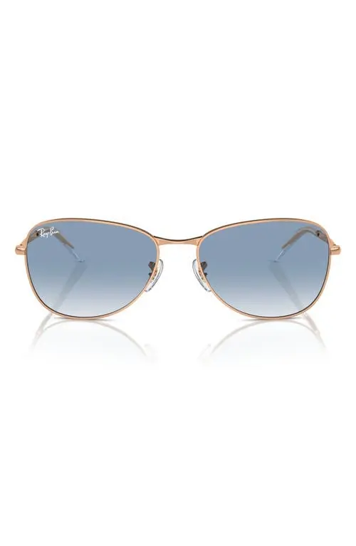 Ray-ban 56mm Aviator Sunglasses - Blue Gradient