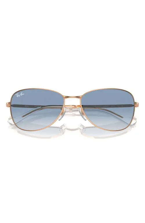 Ray-ban 56mm Aviator Sunglasses - Blue Gradient
