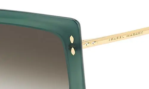 Isabel Marant 55mm Gradient Cat Eye Sunglasses - Gold Green/green Shaded